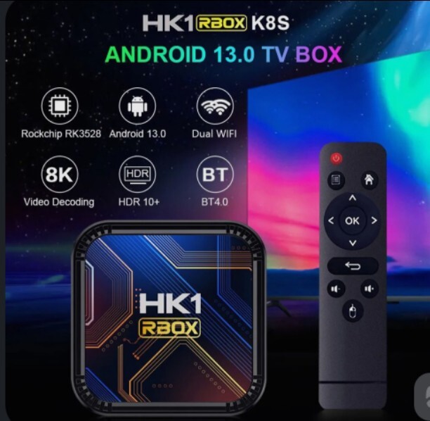 Смарт ТВ Медиаплеер HK1 RBOX K8S 4/64 Gb RK3528 Android 13 с настройкой (цена с ozon картой, из ...