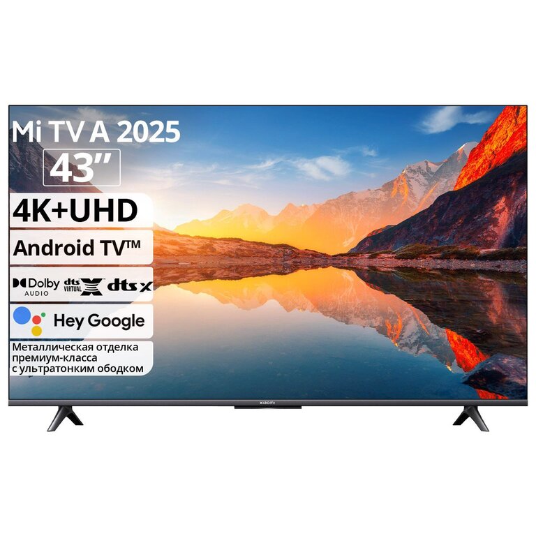 Телевизор Xiaomi TV A 43 2025, 4K UHD, 43", Android TV (с картой Я Пэй ...