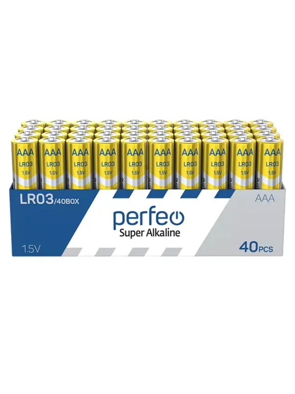 Батарейки Perfeo AAA, LR03/40BOX Super Alkaline | Pepper